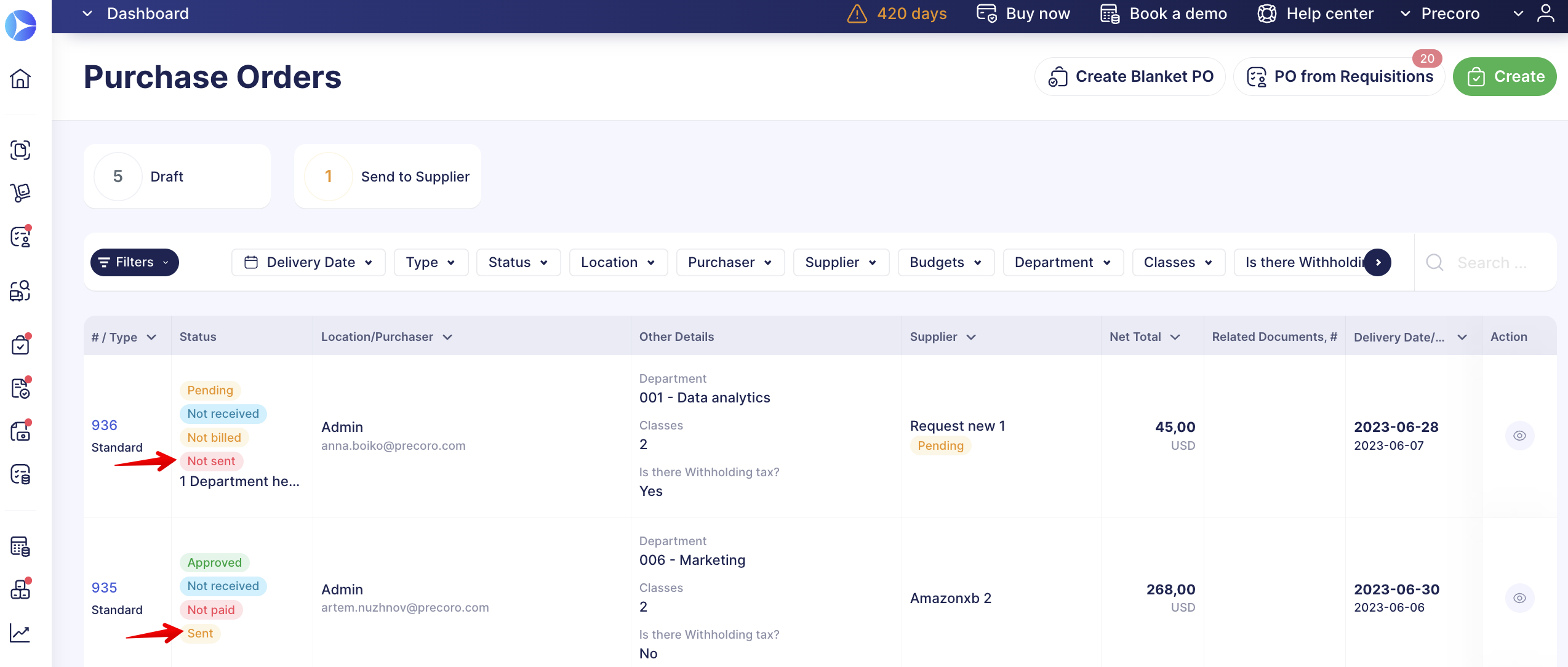 How to Track a Purchase Order